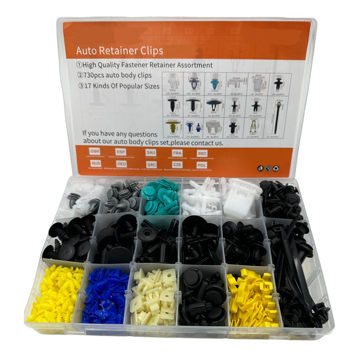 730 Piece Car Auto Body Retainer Clip Kit | Shop Today. Get it Tomorrow ...