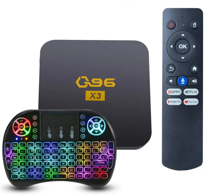 Q96 Gen 3, Android 13 Tv Box + RGB Wireless Keyboard. AI Assist, 16GB ...