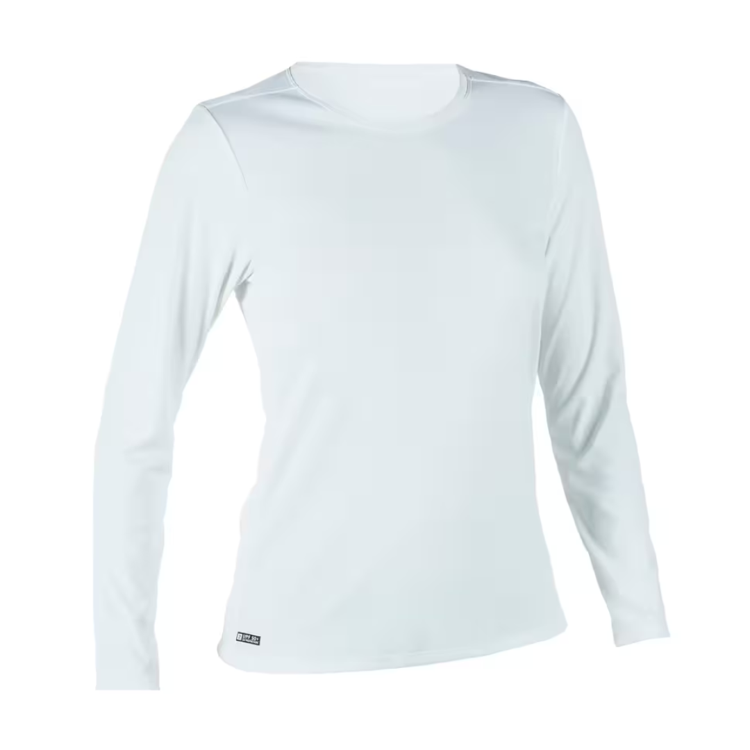 Women's Surfing Long-Sleeved UV-Resistant T-Shirt Malou Greige - Undyed ...