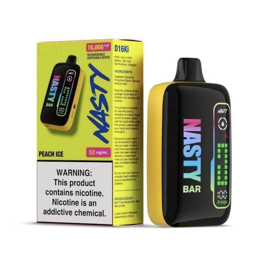 Nasty Bar 16000 Puffs Disposable Vape - Peach Ice | Shop Today. Get it ...