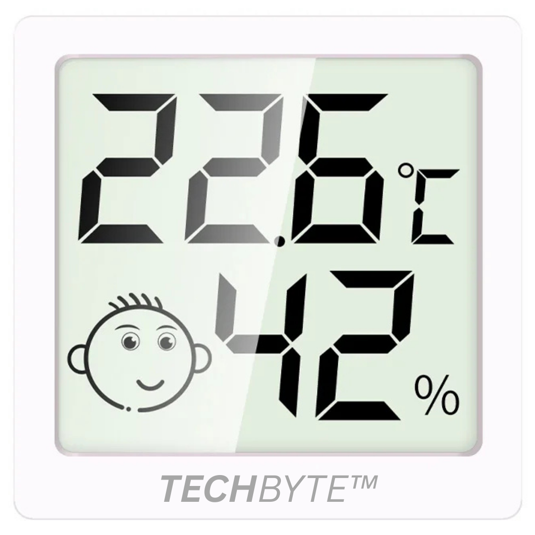 TechByte Mini Digital Thermometer and Humidity Monitor with Comfort Indicator | Shop Today. Get ...