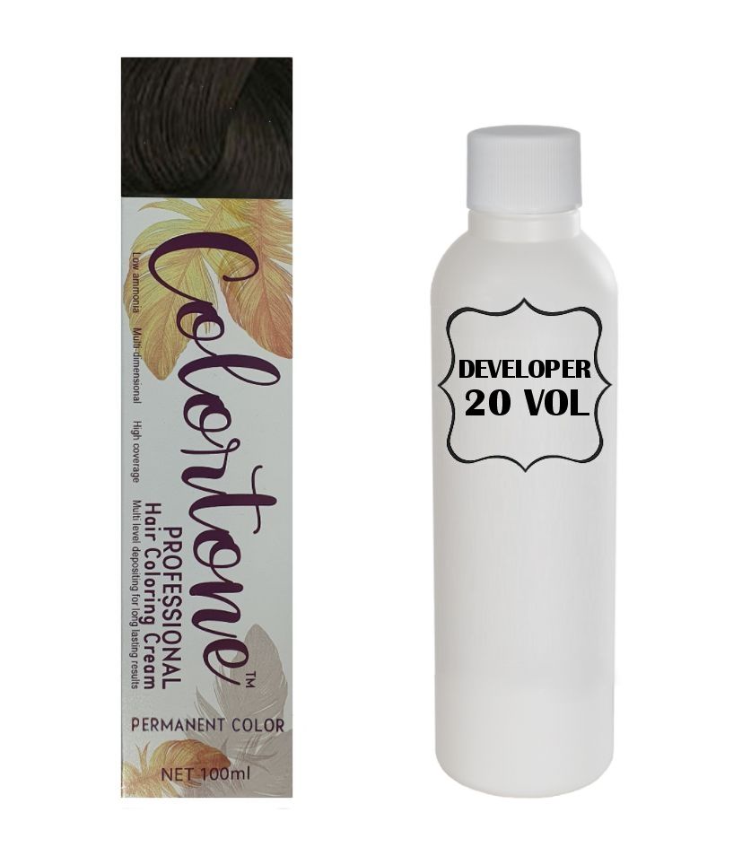 Colortone Professional Hair Dye Tint Double Coverage Coloring Cream ...