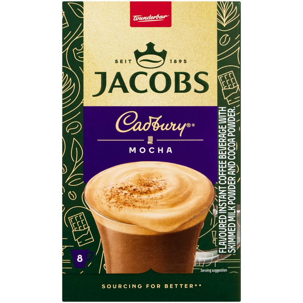 JACOBS Cadbury Original Mocha - Instant Coffee - 8 pack (8x19.5g ...