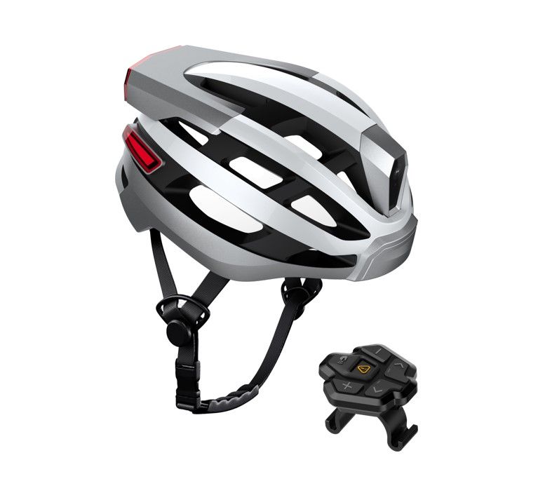 Vizia Smart Bluetooth Cyclist Helmet with Headlight & Indicator ...