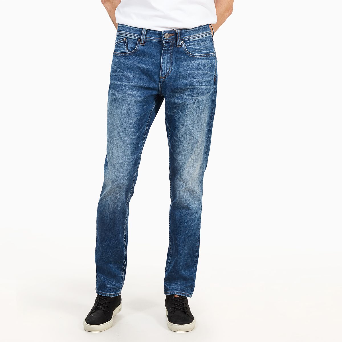 Timberland Men Faded Blue Denim Slim Straight Jeans | Shop Today. Get ...