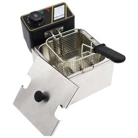 2L stainless steel single tank Electric Deep Fryer for frying potato ...