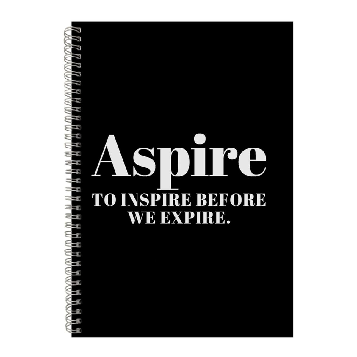 Aspire A4 Notebook Spiral Lined Motivational Saying Graphic Notepad ...