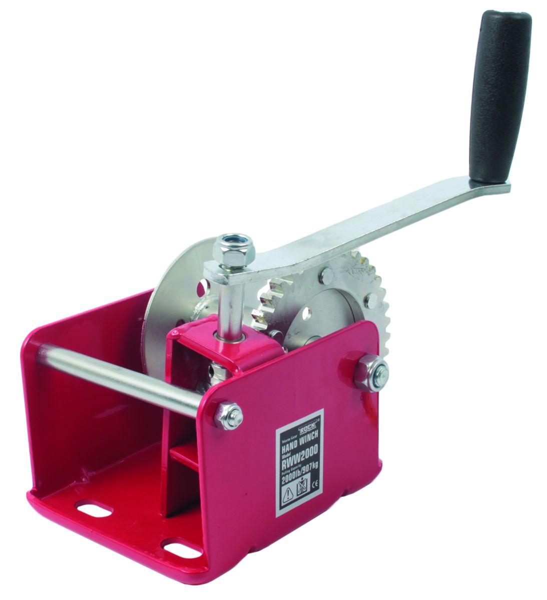 Rock 907kg (2000 Pound) Worm Gear Hand Winch | Shop Today. Get it ...