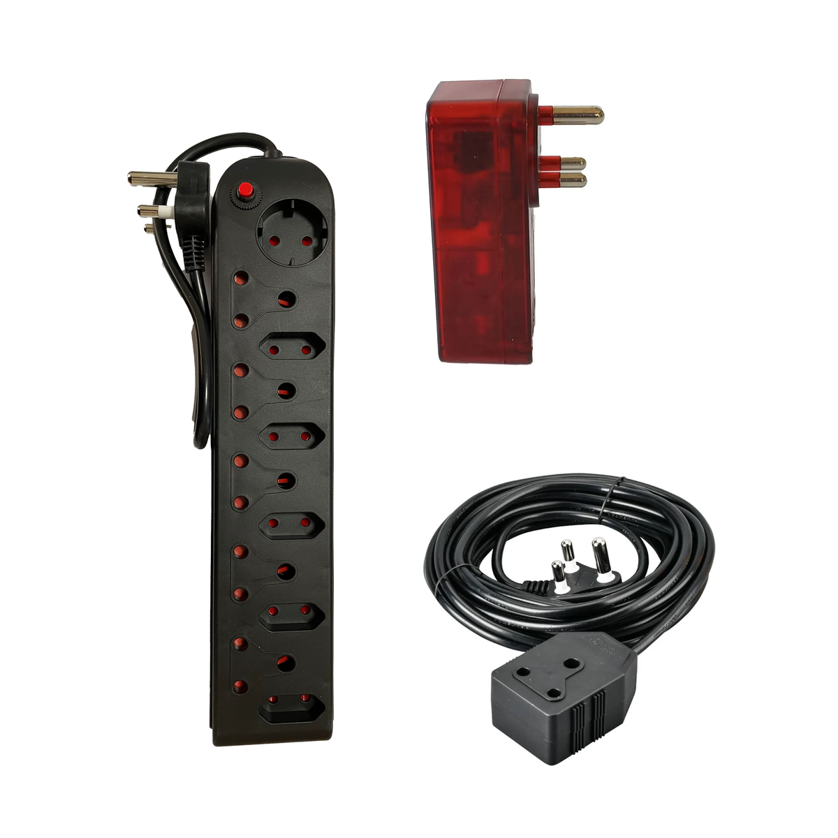 Value Tree 11 Way Multiplug + 10M Extension + 3 Way Surge Protector ...