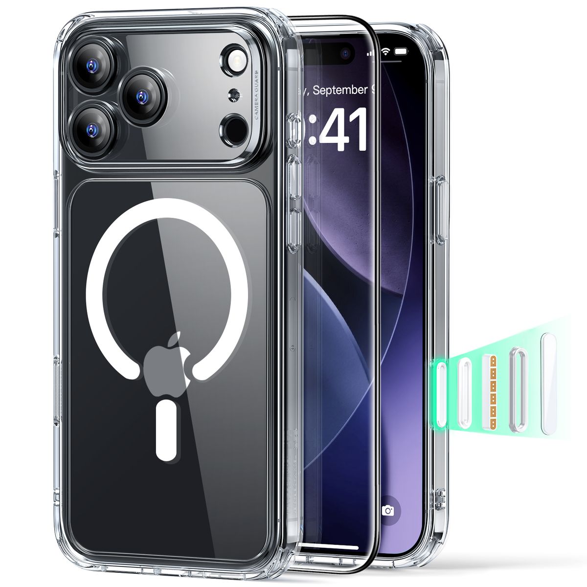 ESR MagSafe Case Set Compatible with iPhone 17 Pro/Max Hybrid Camera ...