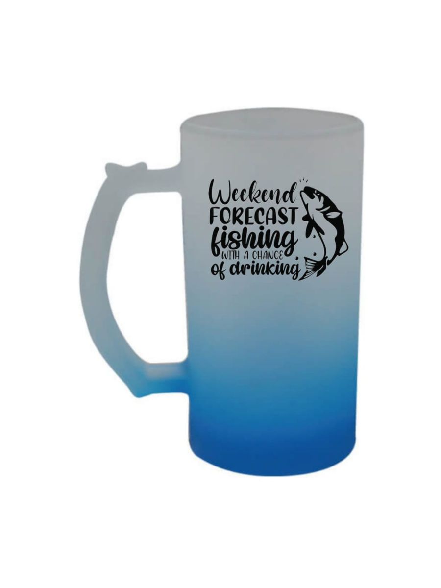 Weekend Forecast - Printed Frosted Beer Mug Blue | Shop Today. Get it ...