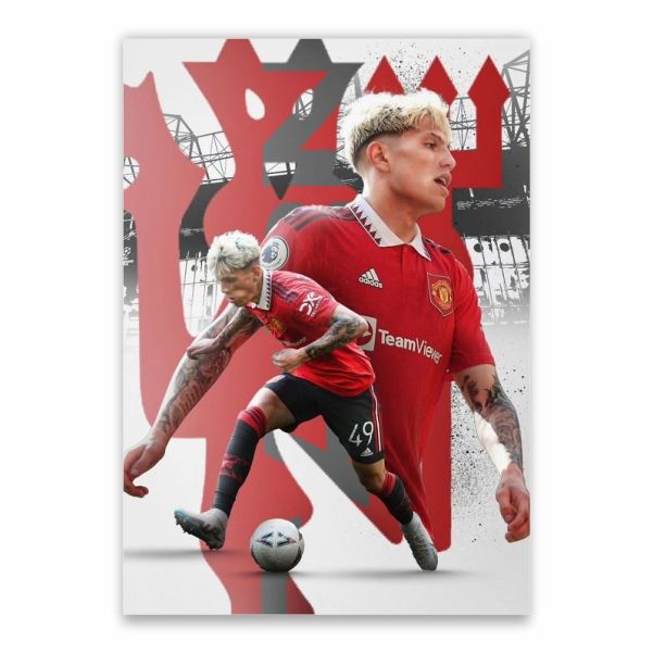 Alejandro Garnacho Man United Poster - A1 | Shop Today. Get it Tomorrow ...