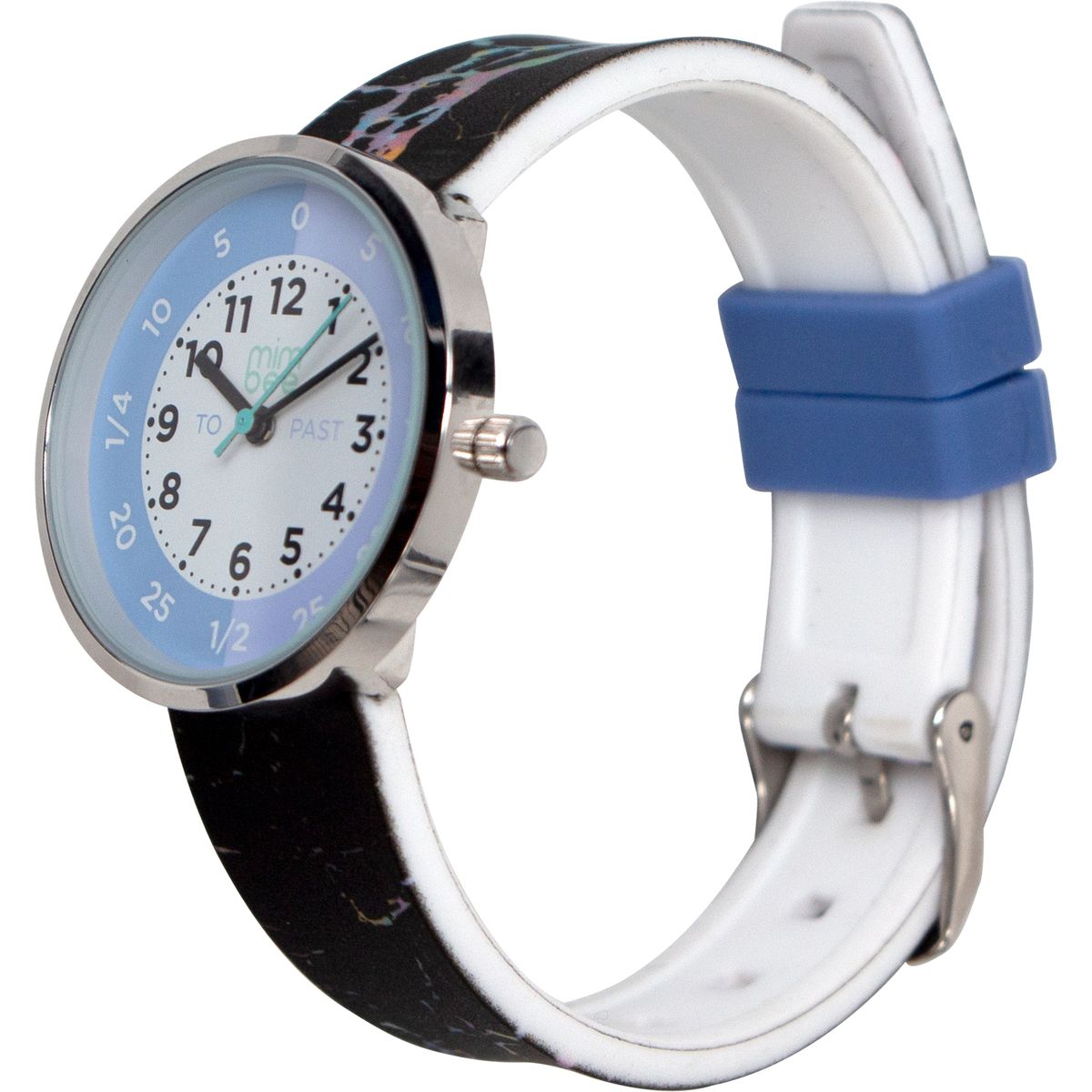 Mimbee Rainbow Crackle Time Teach Watch - Easy To Learn The Time Face ...