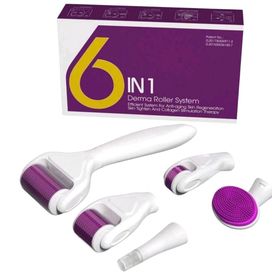 Deluxe 6-in-1 Titanium Derma Roller Kit for Face, Body & Beard | Shop ...
