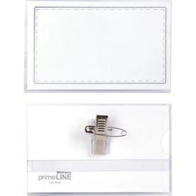 PrimeLine Name Badge with Clip and Safety Pin x18 | Shop Today. Get it ...