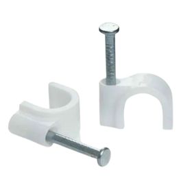 Shind 14mm White Cable Clips For Effective Cable Management - Pack Of ...