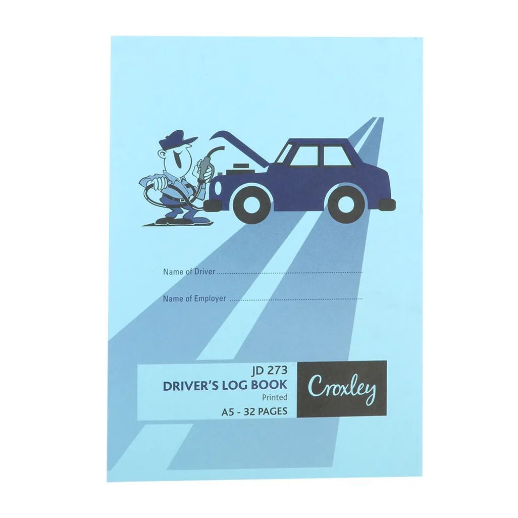 Croxley Soft Cover Driver Log Book Printed A5 32 pages W162/JD273 x 4 ...