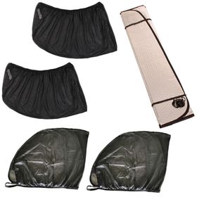 Car Window Shade Sock Window Sox -Front & Back + Windscreen Sun Shade ...