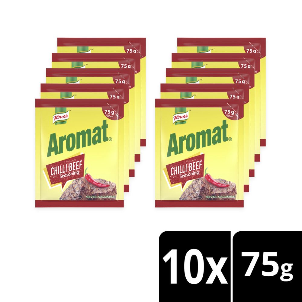Knorr Aromat Chilli Beef All Purpose Seasoning Spice Refill 10x75g ...