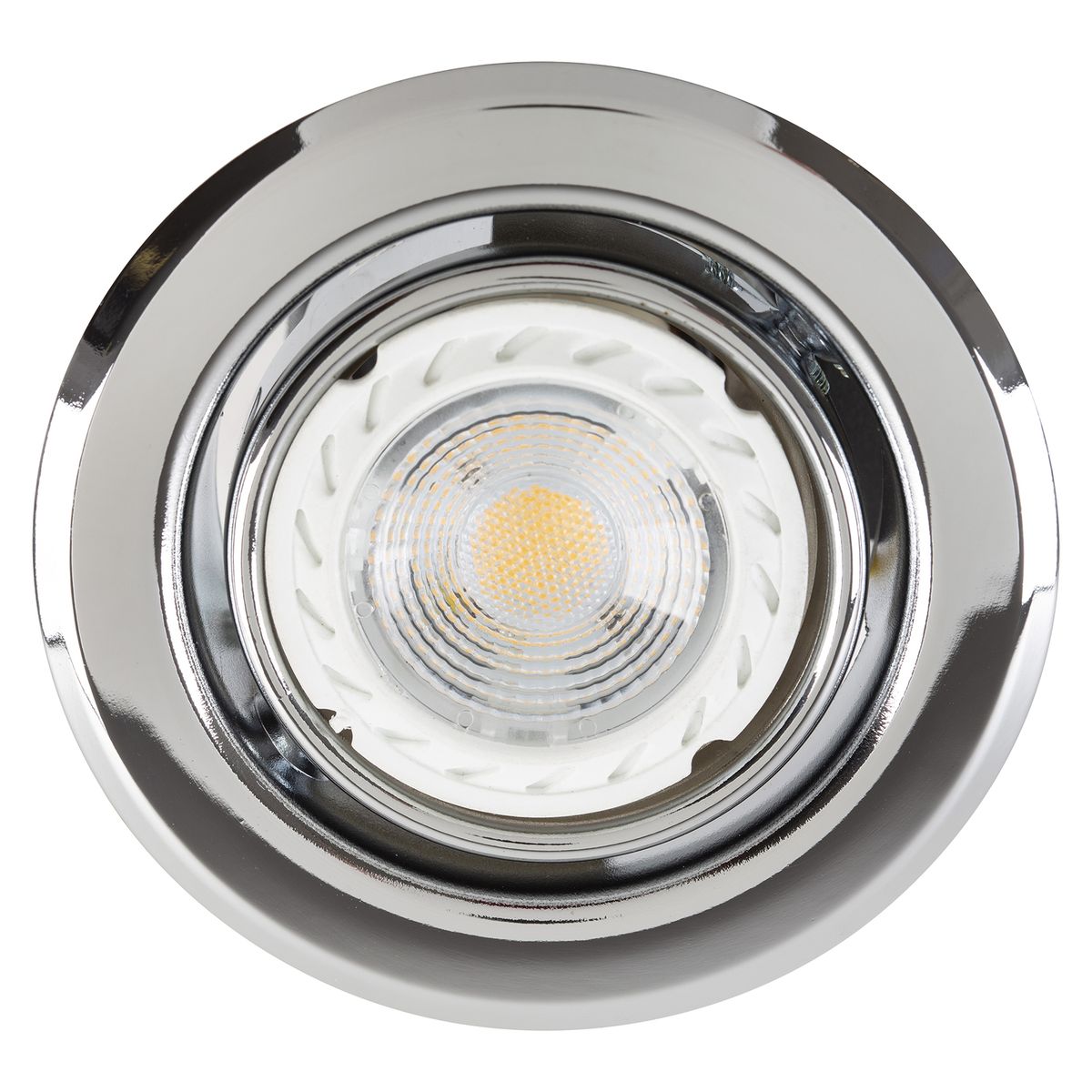 Downlight - Tilt Steel - Chrome - GU10 50w - Cut Out 74mm - 5 Pack ...