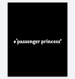 Passenger Princess Car Vinyl Decal White Sticker | Shop Today. Get it ...