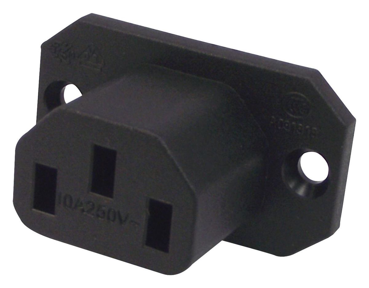 Schurter (4787.2000) IEC Power Connector, IEC C13 Outlet, 15 A, 250 VAC | Shop Today. Get it ...
