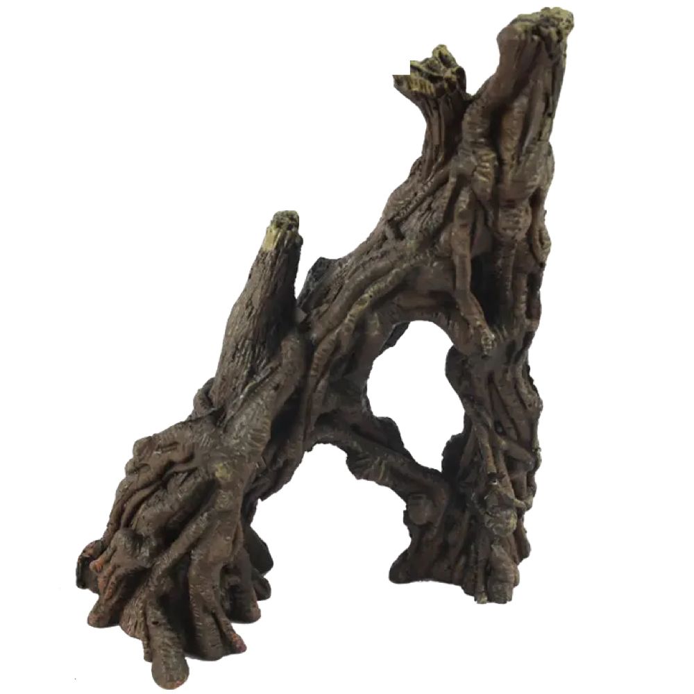 Pet Reptile Aquarium Tree Log Ornament For Fish Tank Decoration(14cm ...
