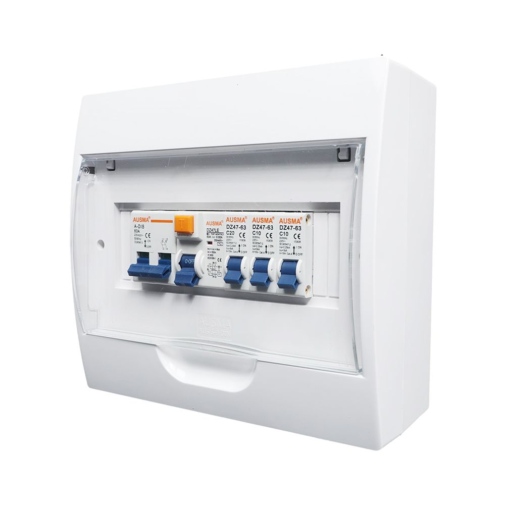 AUSMA Complete DB Board with Earth Leakage, Main Switch and 4 Breakers ...