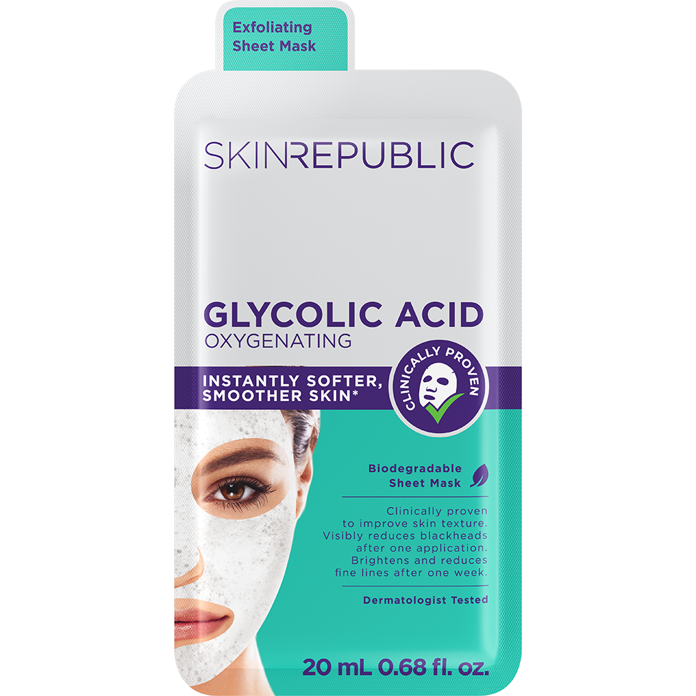 Skin Republic Glycolic Acid Oxygenating Face Mask Sheet | Shop Today ...