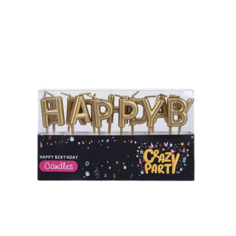 Candles Birthday Letters 13 Piece Gold | Shop Today. Get it Tomorrow ...