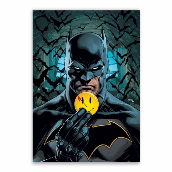 Batman Smiley Face Poster - A1 | Shop Today. Get it Tomorrow ...