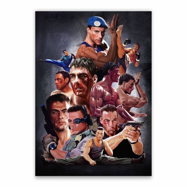 Jean Claude Van Damme Collage Poster - A1 | Shop Today. Get it Tomorrow ...
