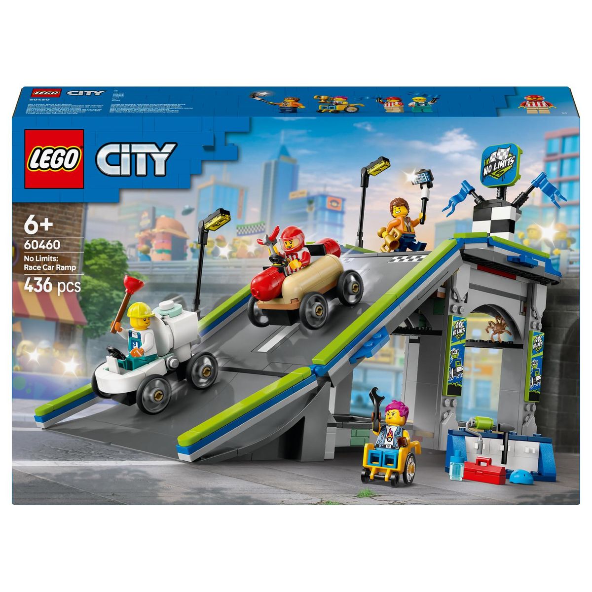 LEGO® City No Limits: Race Car Ramp Track Toy Soapbox-Racing Set 60460 ...