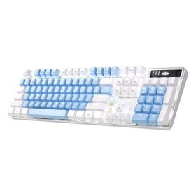Mechanical Wired Gaming Keyboard With LED Backlighting - Blue/White ...