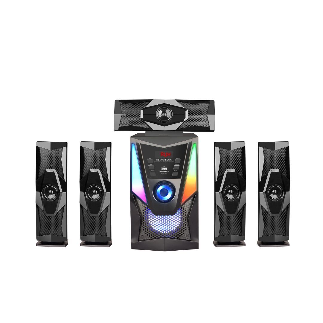 Supersonic 5.1CH Home Theatre Speaker System Bluetooth/AUX/USB/SD SPK ...