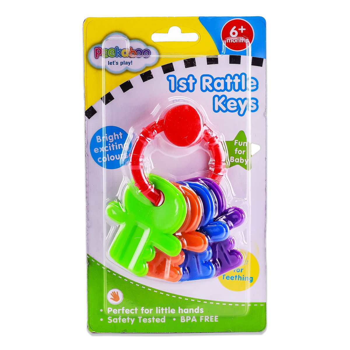Baby's Key Rattle - Nursery Toys - Assorted Colours - 4 Keys | Buy ...