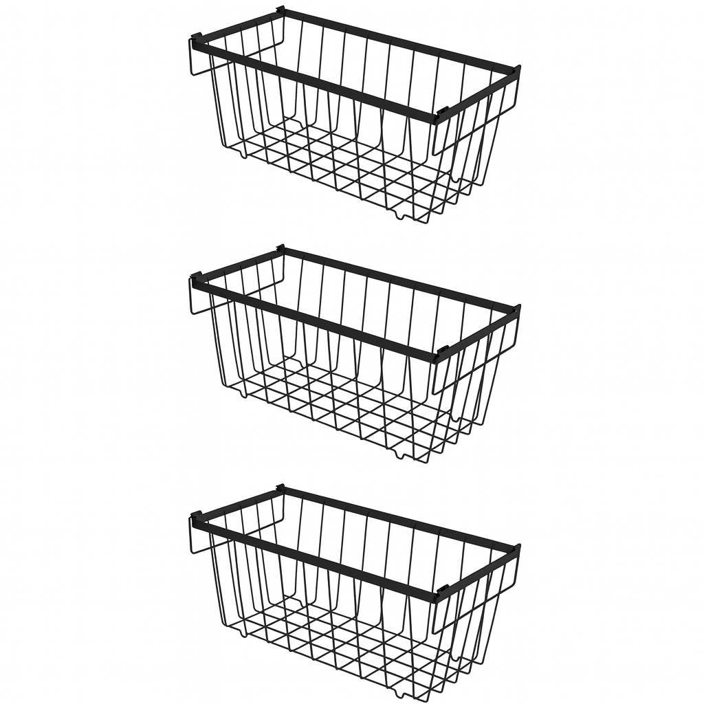 Stackable Metal Deep Freezer Organiser Baskets - 3 Pack | Shop Today ...