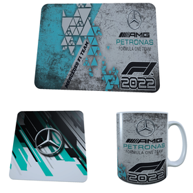 Formula 1 2022 - Mercedes AMG - Coffee Mug, Coaster, and Mouse Pad ...