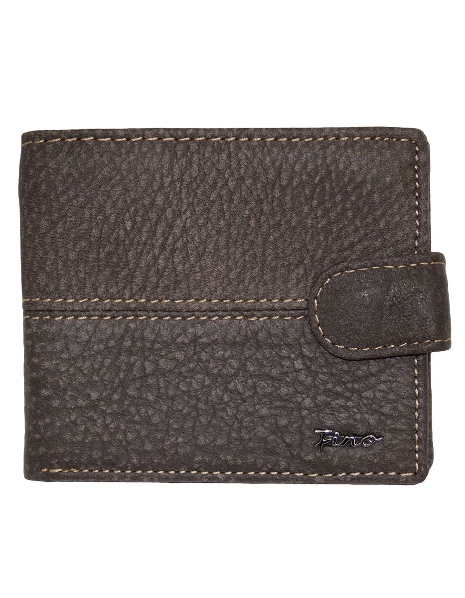 Fino DWS-805S Genuine Leather Wallet with SD Card Holder & Box - Dark ...