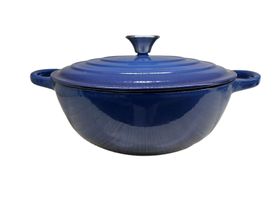 26cm Blue Cast Iron Pot With Lid - Timeless Culinary Essential | Shop ...