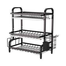3-Tier Dish Rack With Tray Utensil Holder | Shop Today. Get it Tomorrow ...