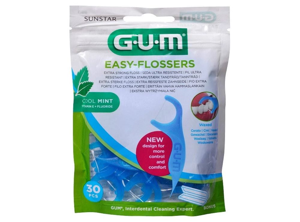 Sunstar G.U.M Easy-Flossers Single-use 30 Picks | Shop Today. Get it ...