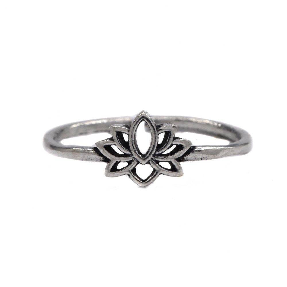 Lily & Rose Cut-Out Lotus Flower Adjustable Ring | Shop Today. Get it ...