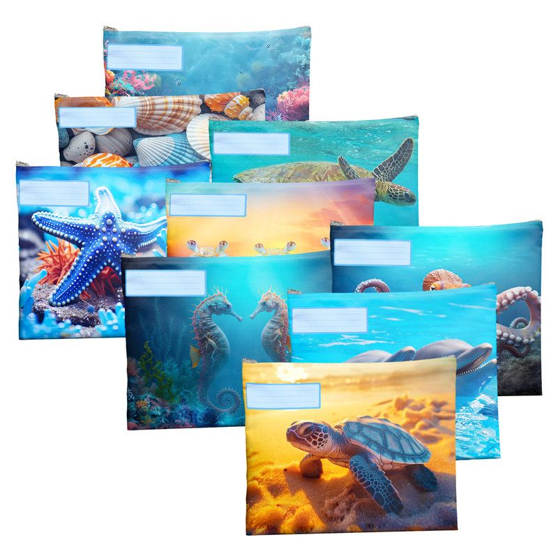 Ocean Theme Subject Savvy Book Bags - Set of 9 | Shop Today. Get it ...