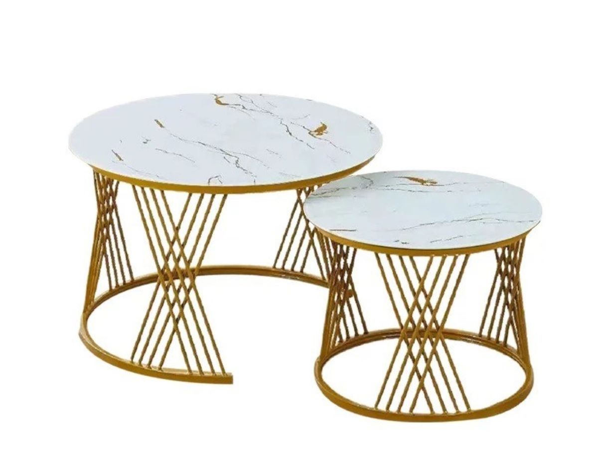 Twist Stylish White Glass Round Coffee Table 520-5 | Shop Today. Get it ...
