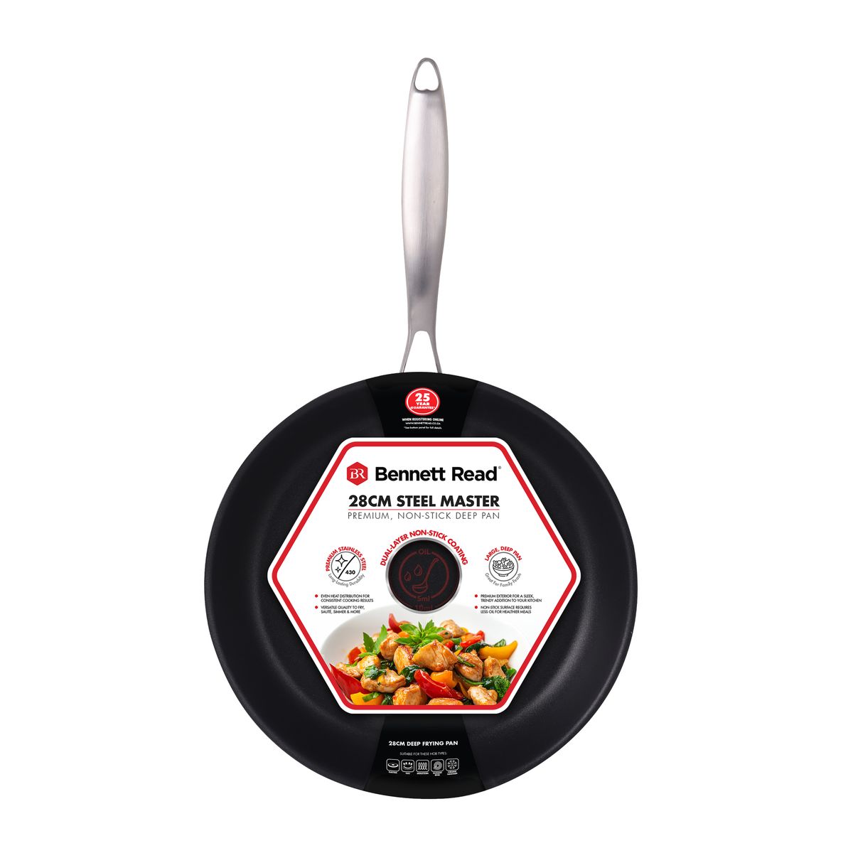 Bennett Read 28cm Steel Master Non-Stick Coated Pan - Stainless Steel | Shop Today. Get it ...