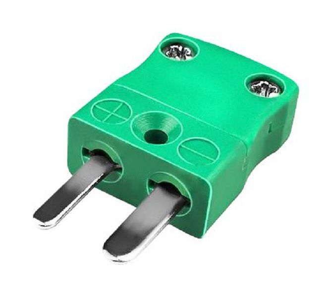 Labfacility (IM-K-M (IEC)) Thermocouple Connector, Green, Plug, Type K ...