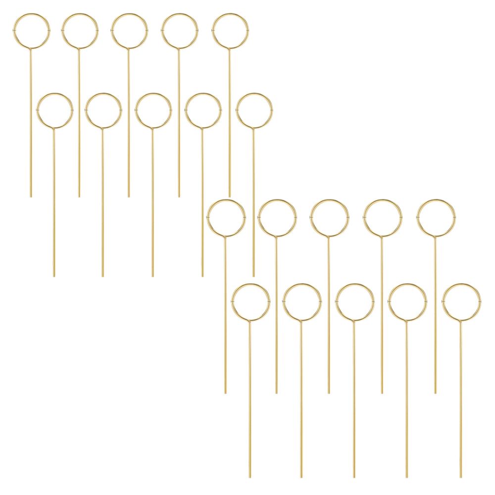 Decor Party Occasion Gold Metal Floral Card Place Holder Set of 20 ...