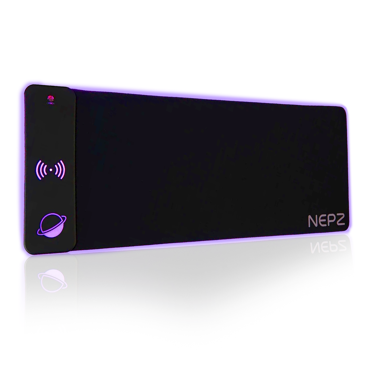 NEPZ RGB LED Mouse Pad with Wireless Charger - Customizable Colours ...