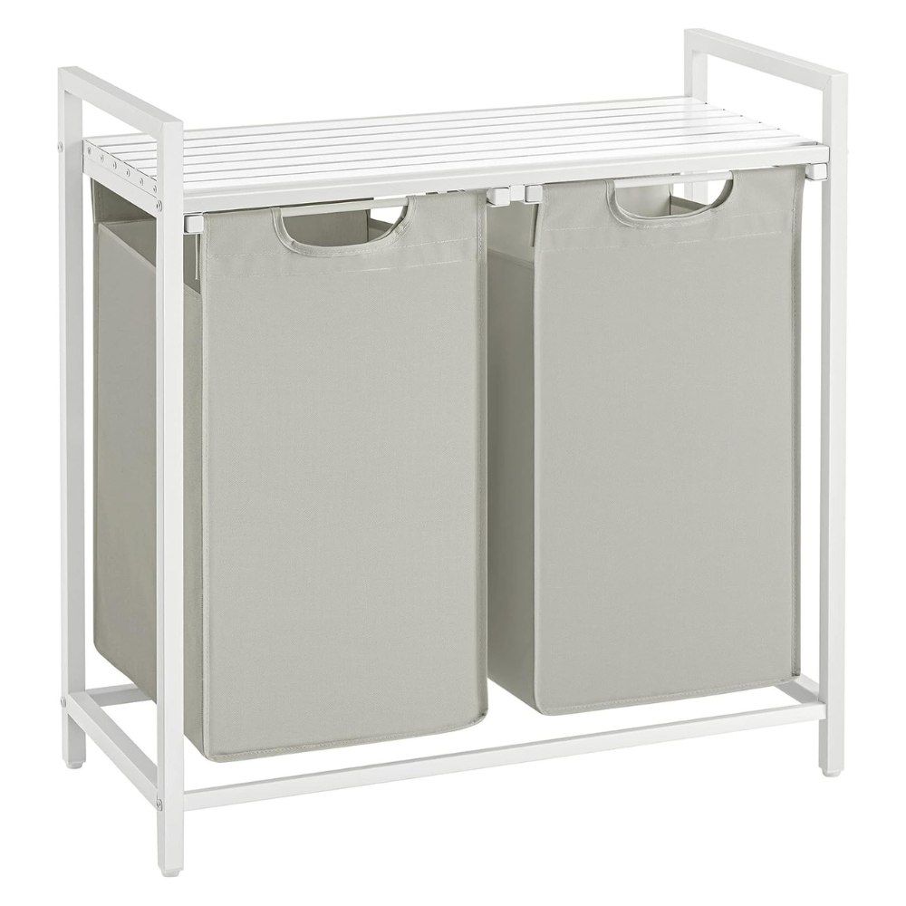 Bragg Austin Laundry Basket with Two Removable Bags - White | Shop ...